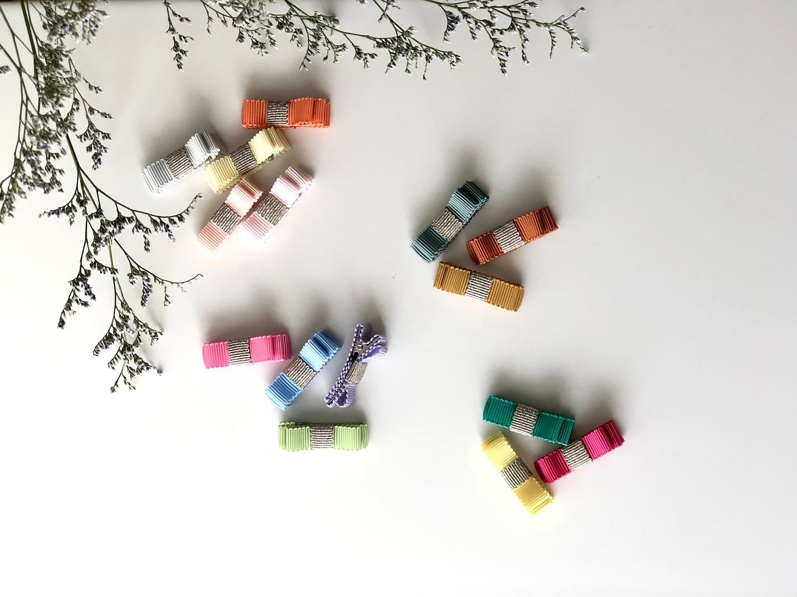 Set of 2 : High Quality Japanese ribbons Toddler Hair Clip | Etsy