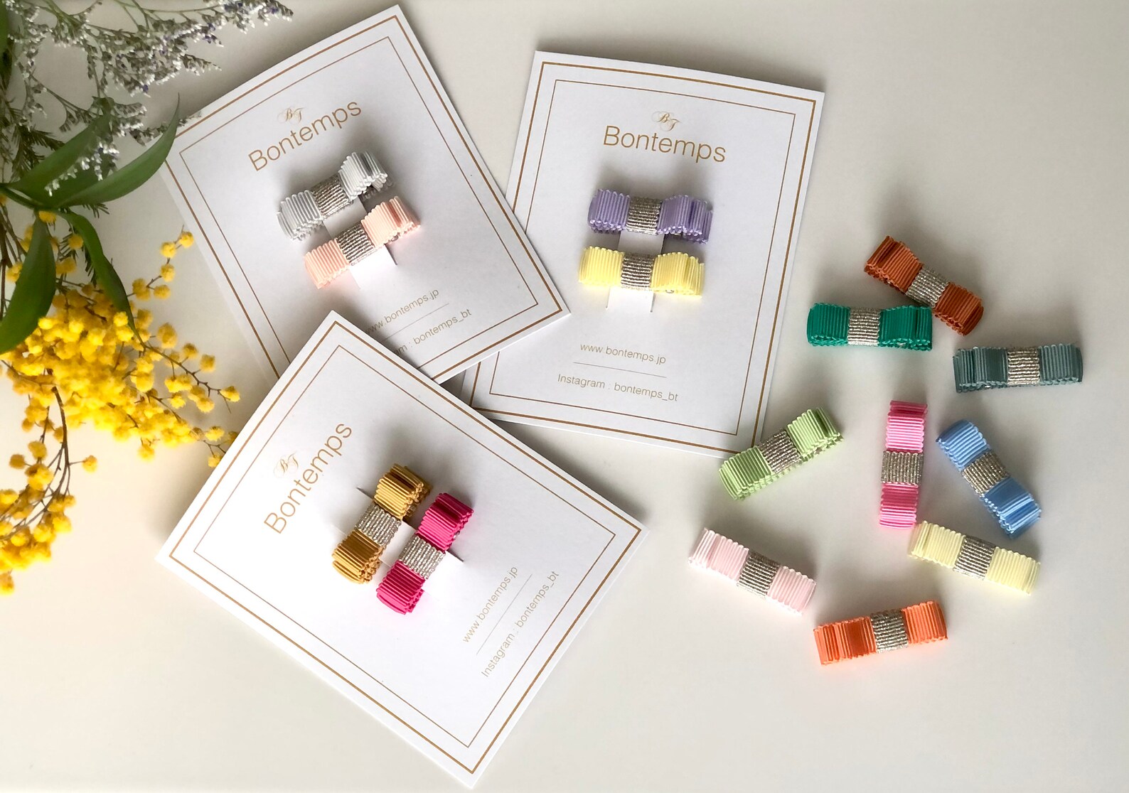 Set of 2 : High Quality Japanese ribbons Toddler Hair Clip | Etsy