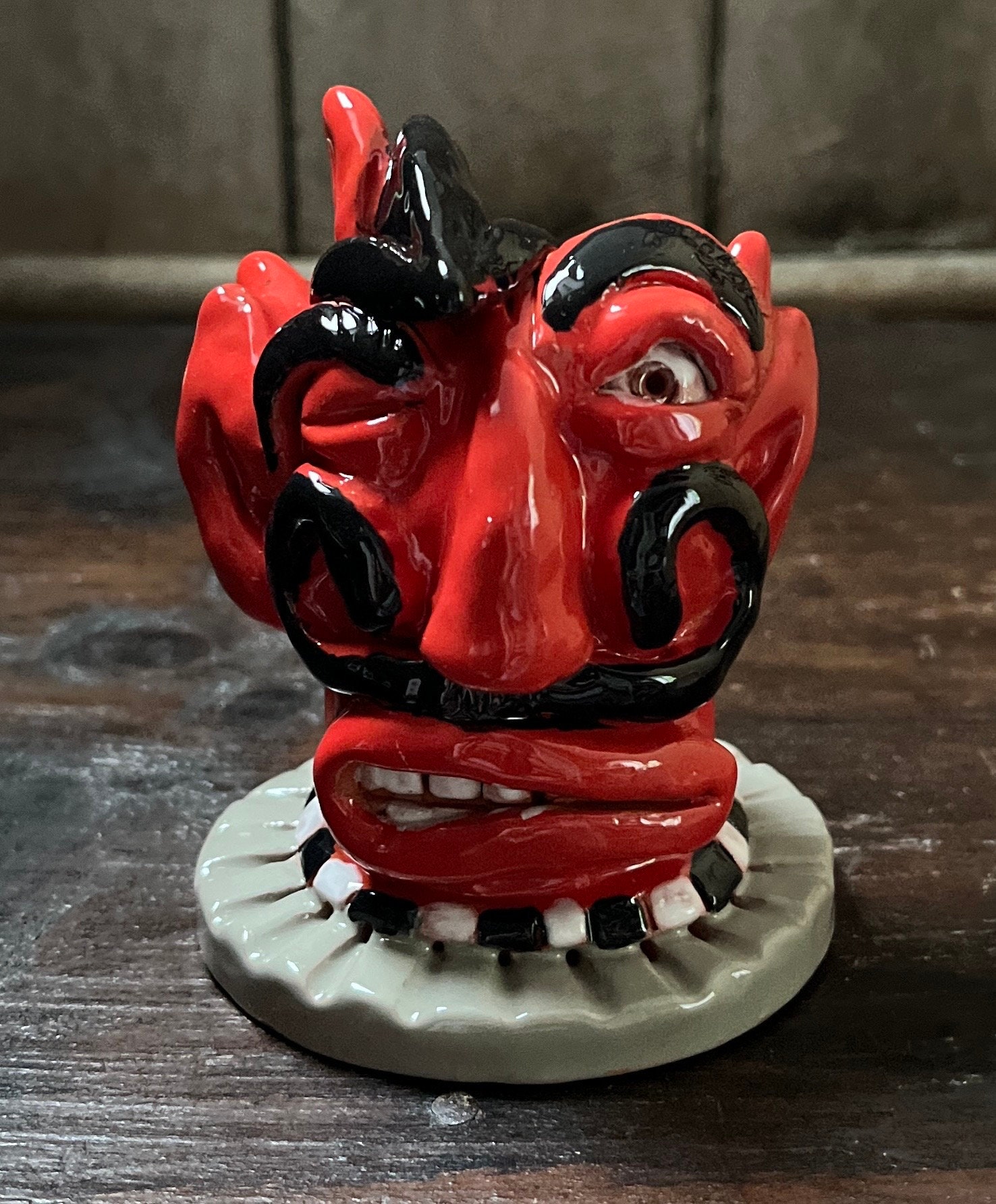 Robin the Red Devil Handmade Ceramic Sculpture - Etsy