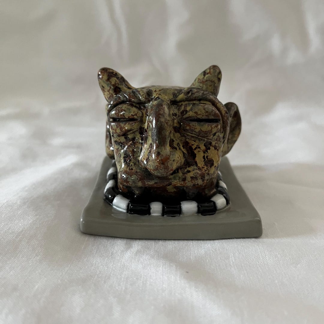 Goran the Gargoyle One-of-a-kind Handmade Ceramic Sculpture - Etsy