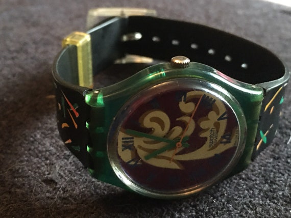 Vintage Rare Swatch Multi coloured watch with origin… - Gem