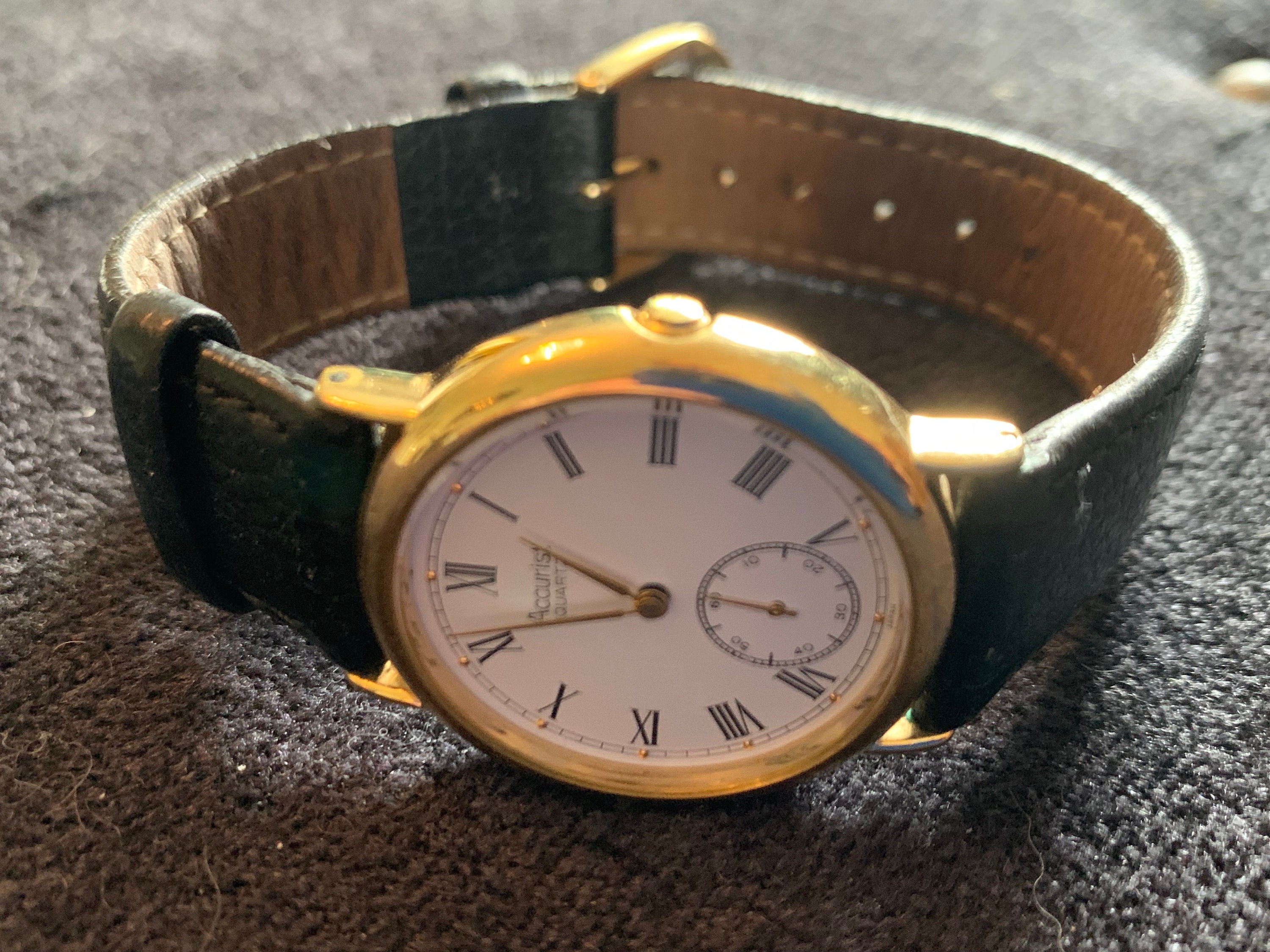 Vintage Mens Accurist Dress Quartz Watch - Etsy