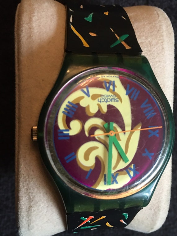 Vintage Rare Swatch Multi coloured watch with origin… - Gem