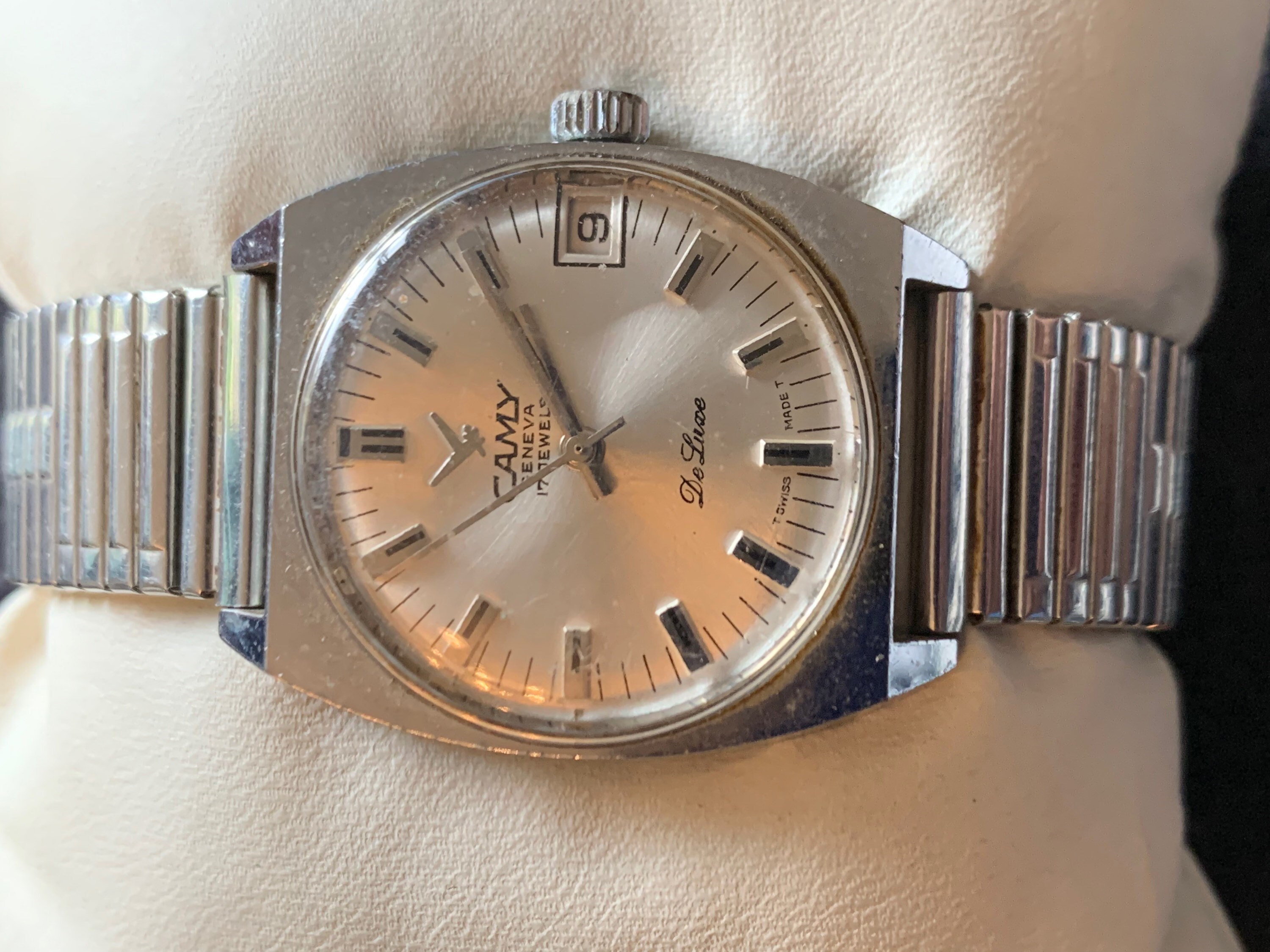 Vintage Rare Camy Dev Luxe 17 Jewel Silver Tone Mens Watch - Etsy