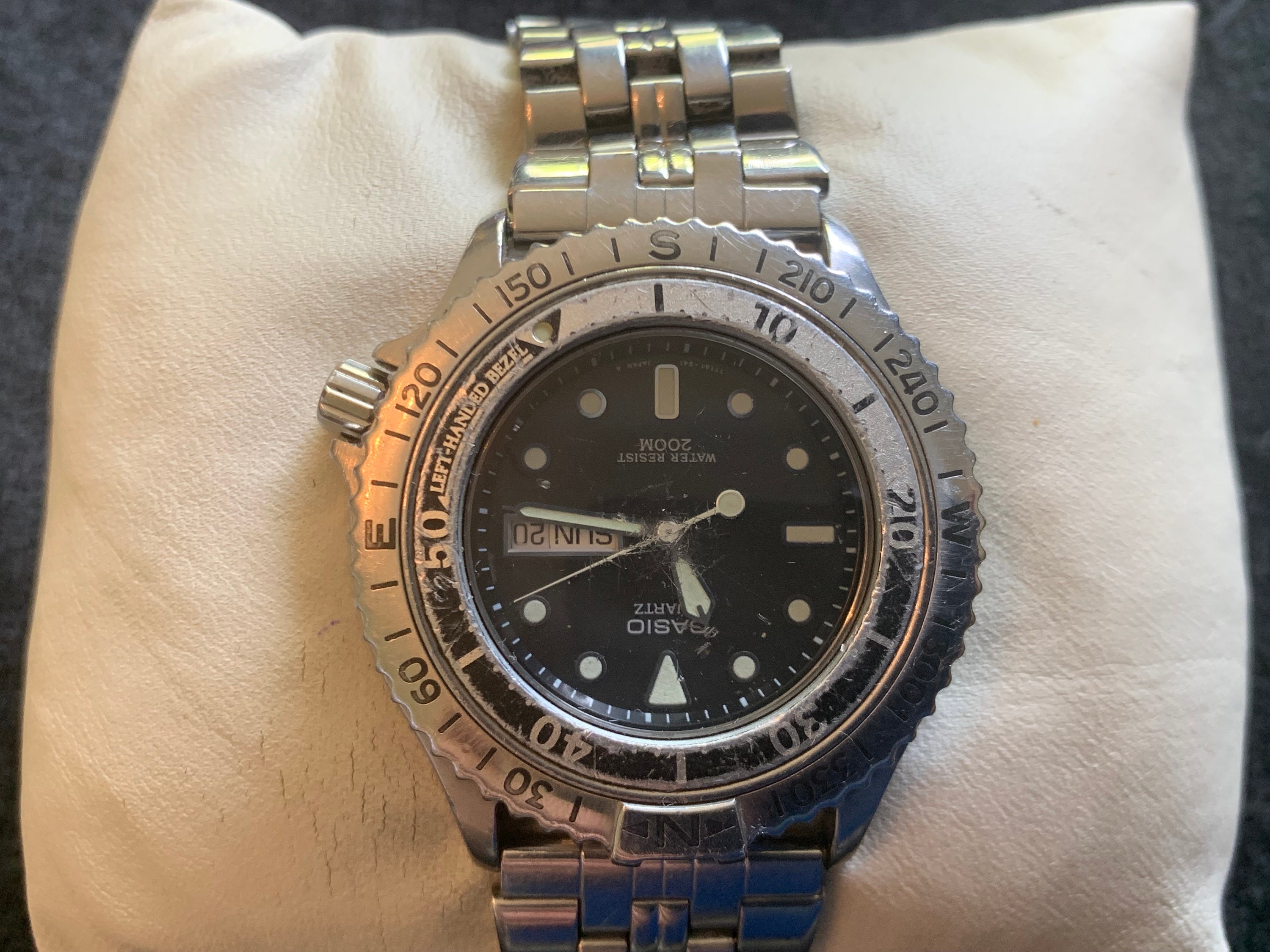 Vintage Casio Divers Style MD 708 Men’s Silver Tone Watch - Etsy