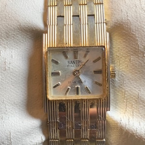 Vintage Santima Ladies Gold Plated Watch - Etsy