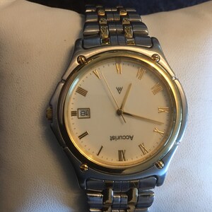 Vintage Mens Accurist Dress Quartz Watch - Etsy