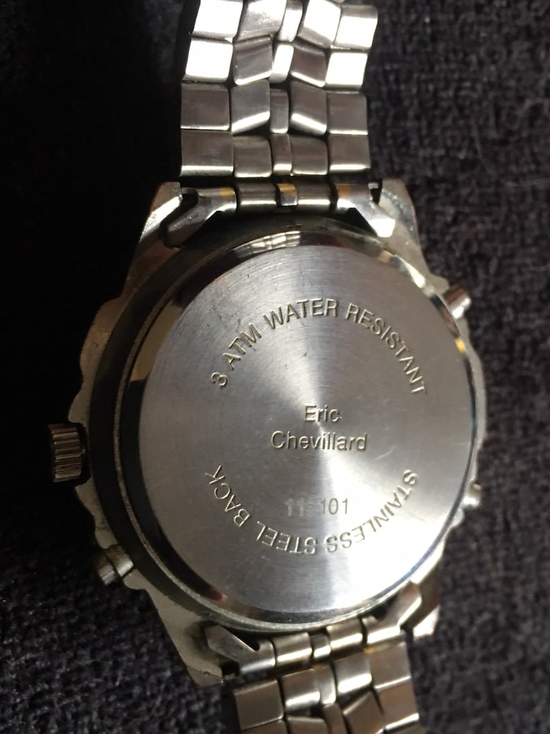 Vintage Eric Chevillard Chrono Alarm Quartz Mens Watch - Etsy