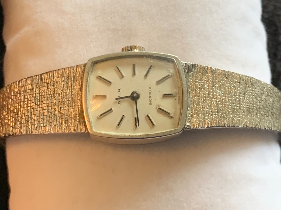 Vintage Sterling Silver Avia Ladies Cocktail Watch - Etsy