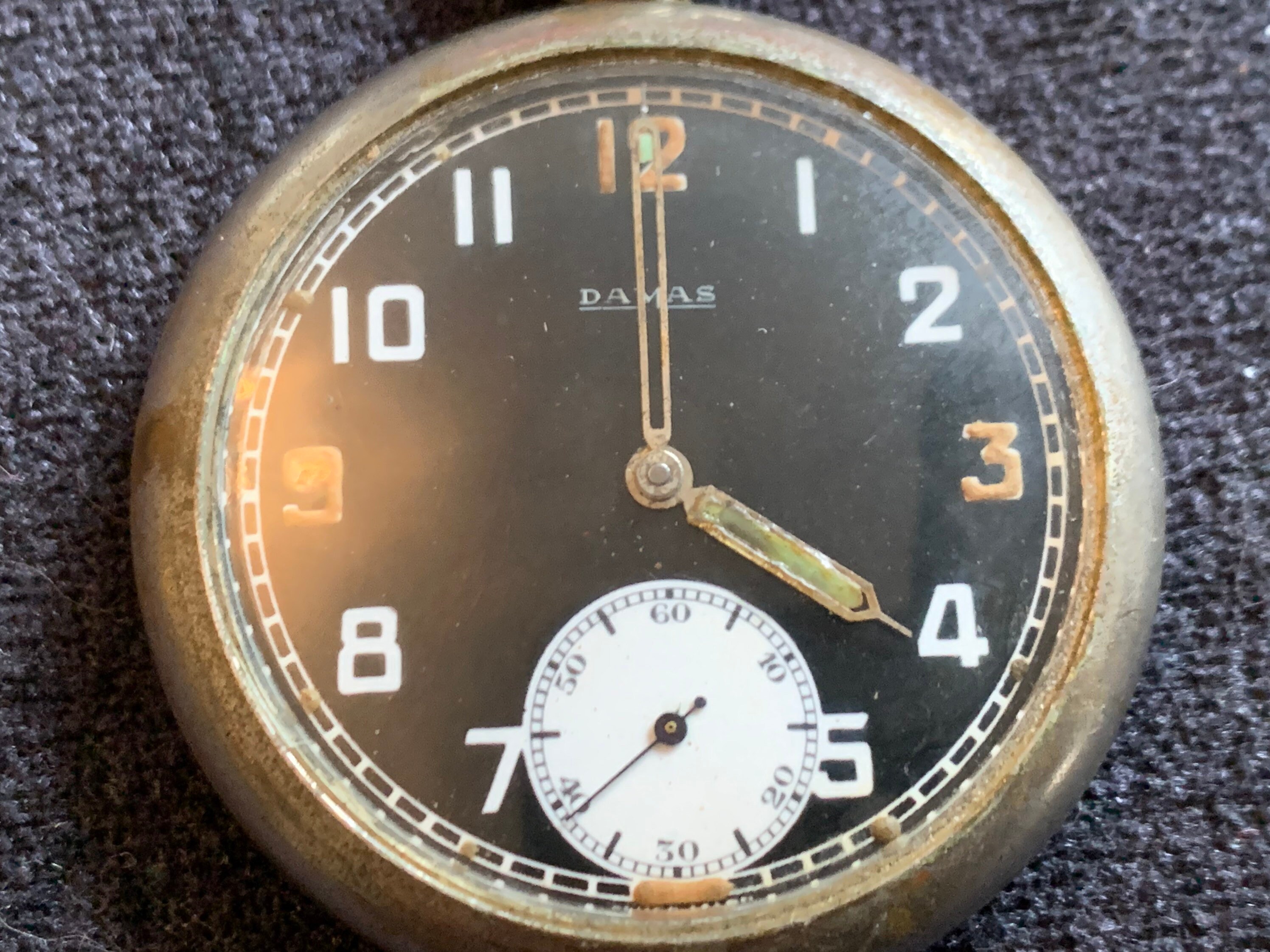 Vintage Damas WW2 British Military Ground Forces GS TP Silver Tone ...