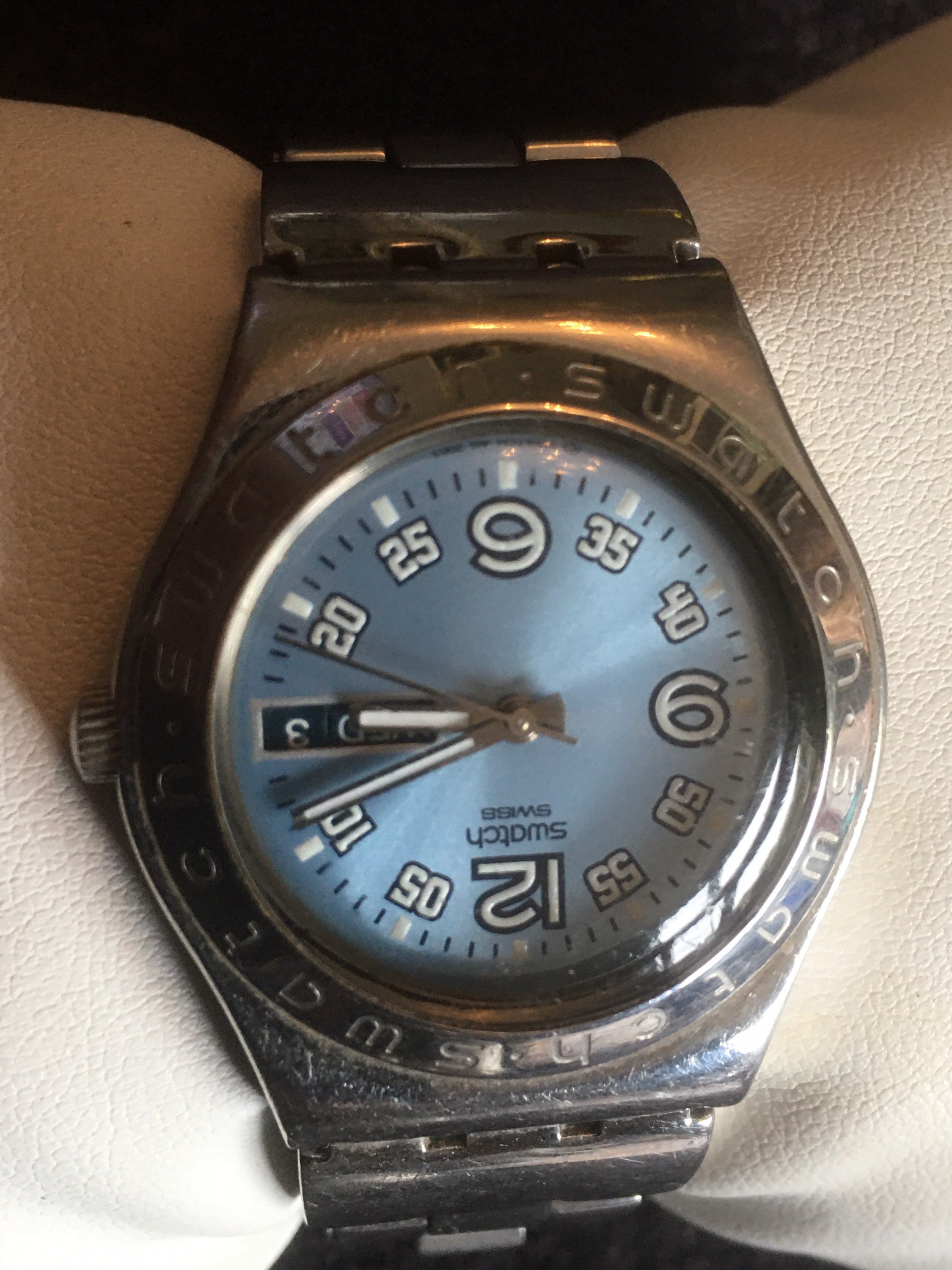 Vintage Rare Swatch Irony Stainless Steel Ladies Silver Tone - Etsy