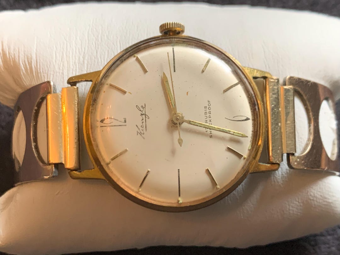 Vintage Kienzle German 17 Jewel Gold Plated Mens Watch With Original ...