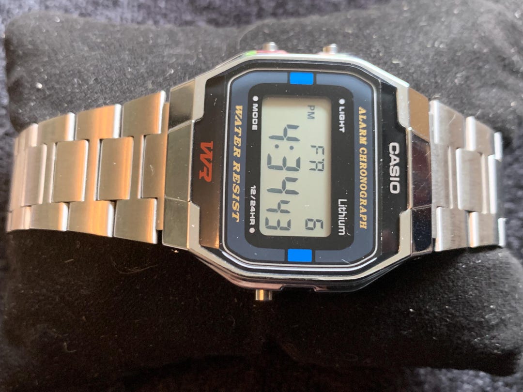 Vintage Casio A163 WR Digital Quartz Chronograph Watch - Etsy