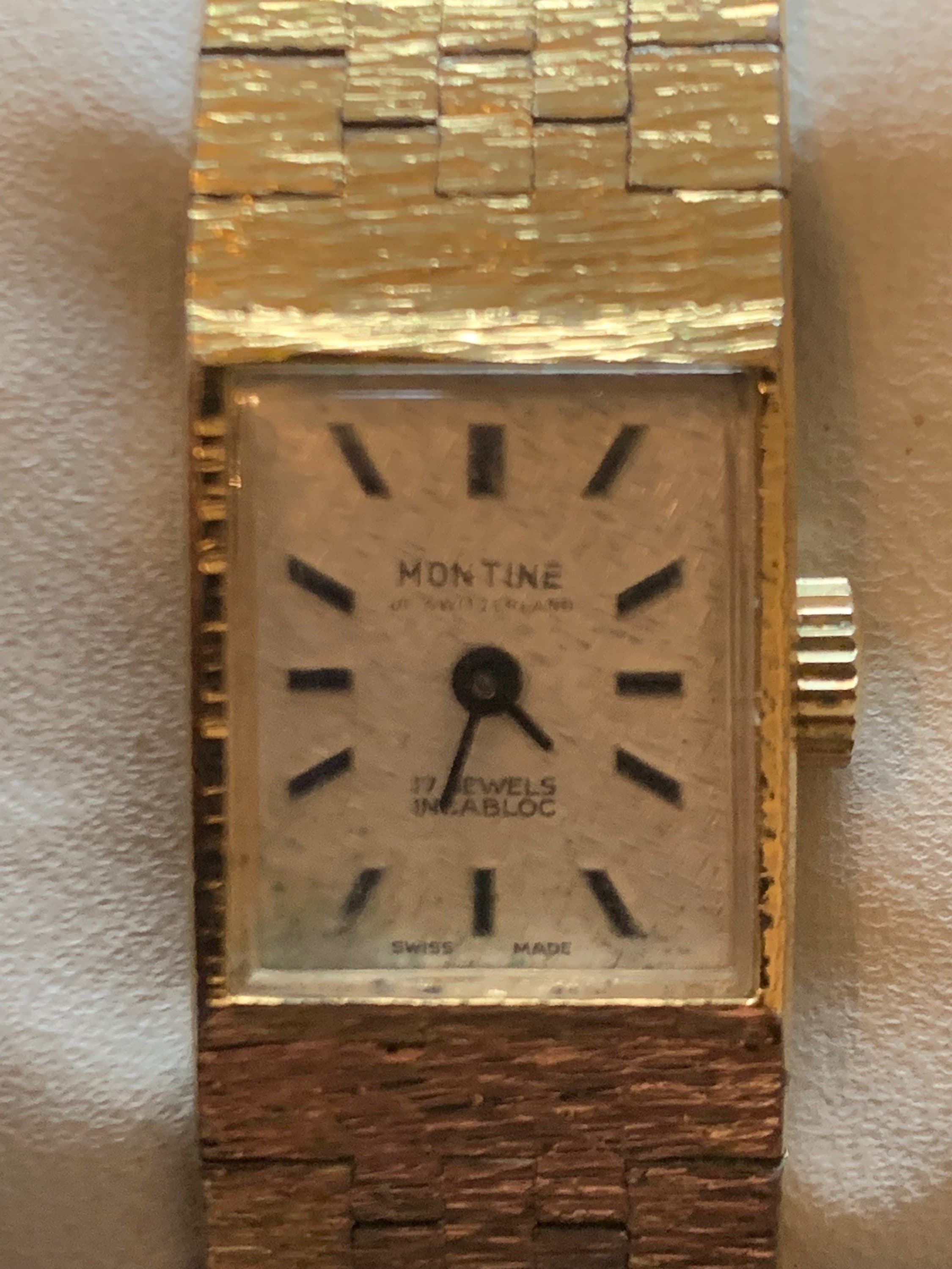 Vintage Montine Incabloc 17 Jewel Gold Tone Ladies Watch - Etsy