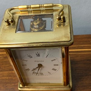 Vintage Bayard Brass 8 Day Carriage Clock - Etsy