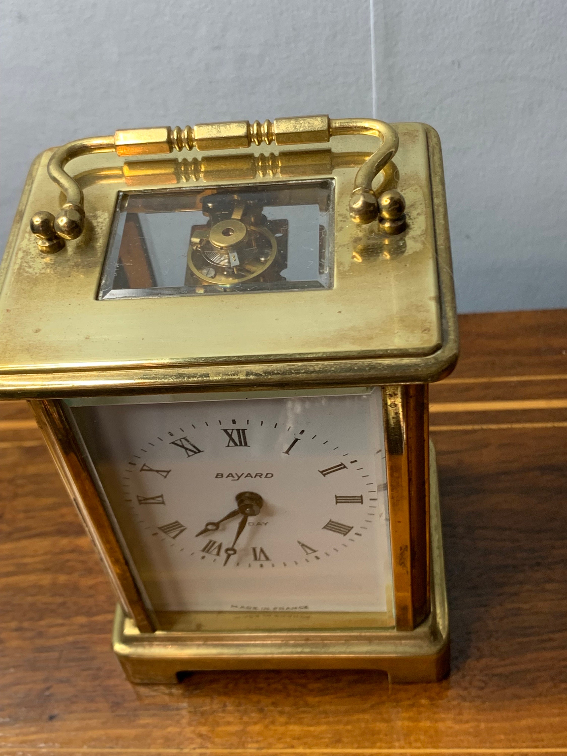 Vintage Bayard Brass 8 Day Carriage Clock - Etsy