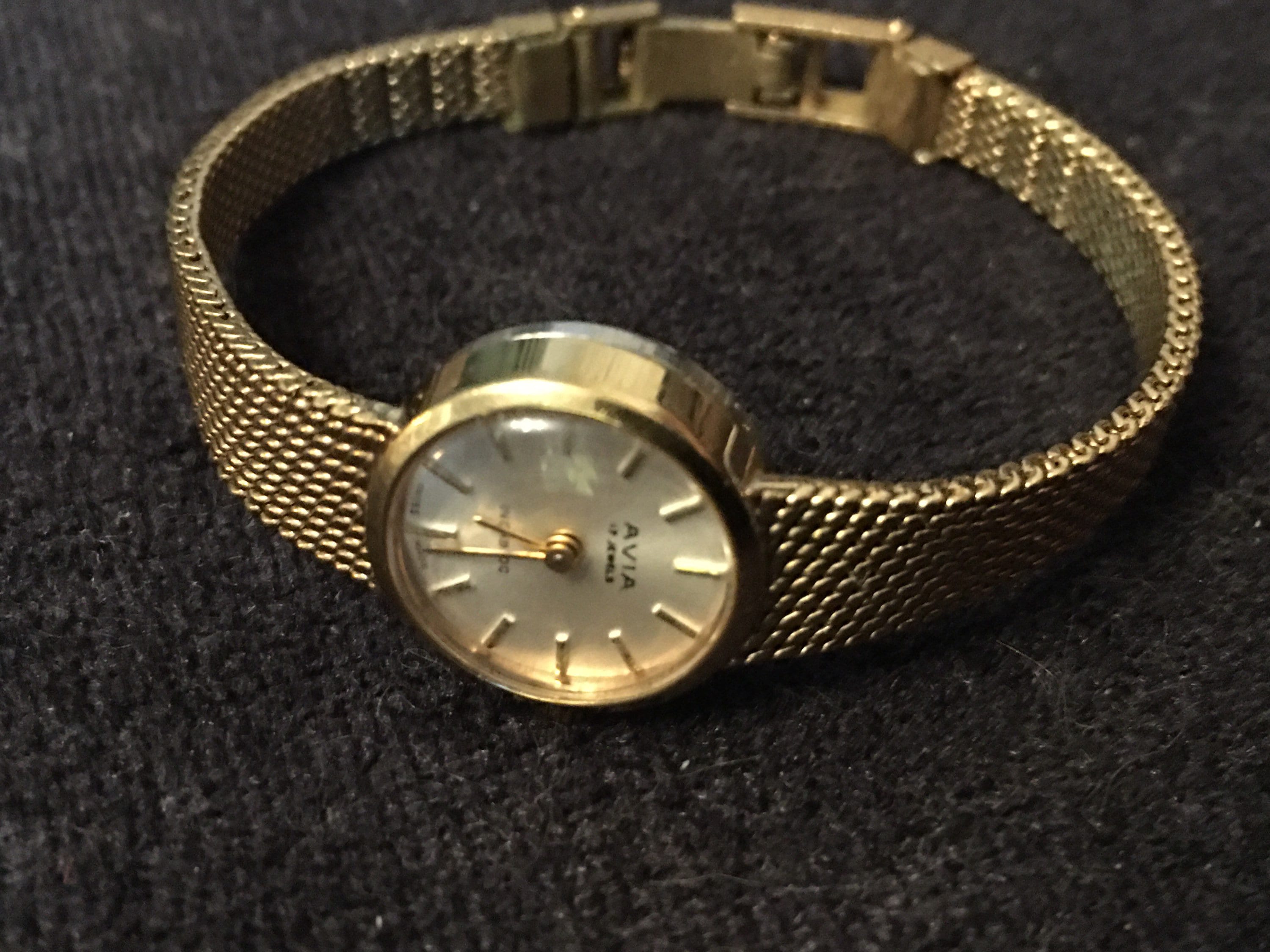 Vintage Avia Gold Plated Ladies Watch - Etsy