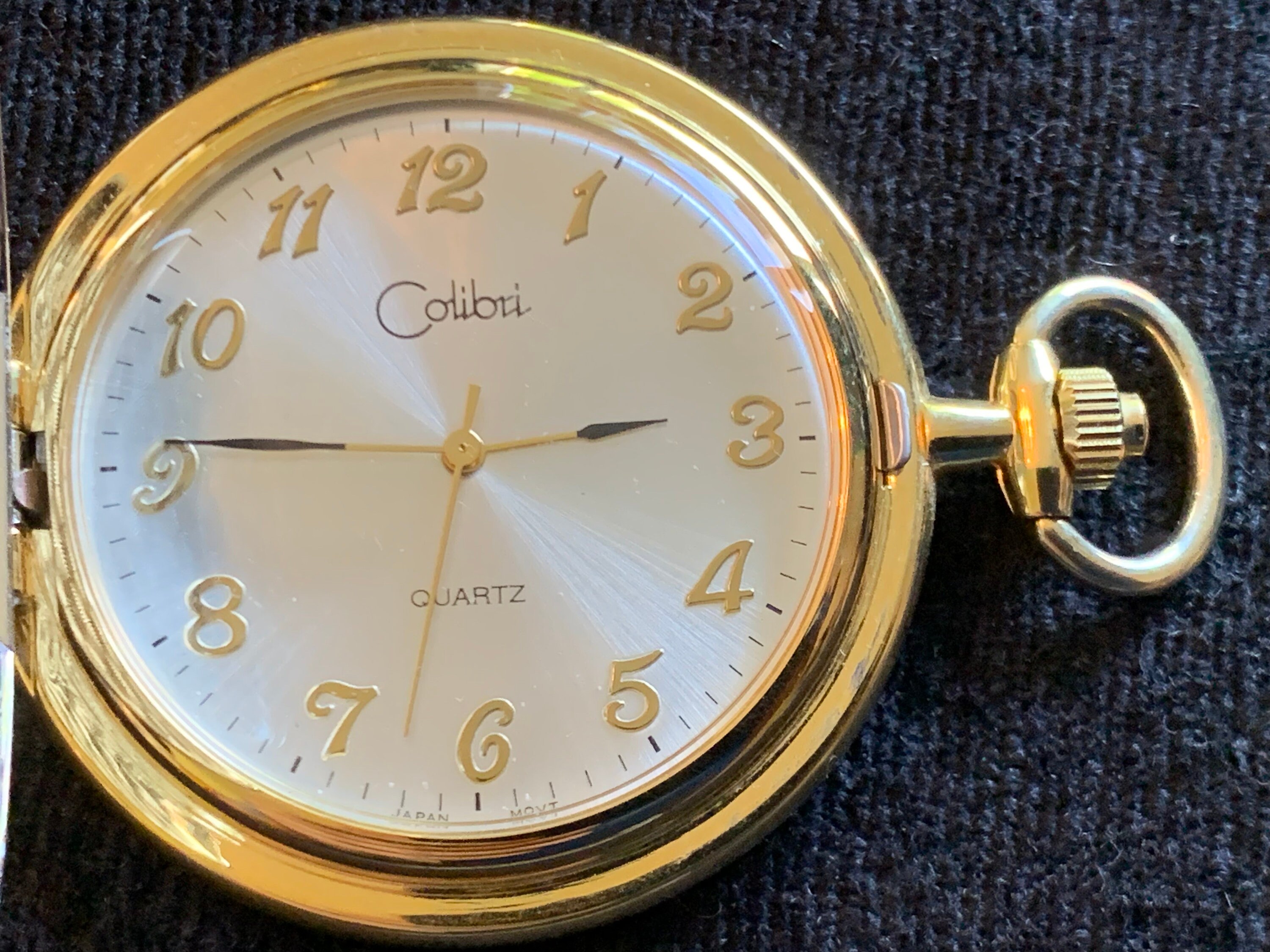 Vintage Colibri Silver and Gold Tone Quartz Pocket Watch - Etsy