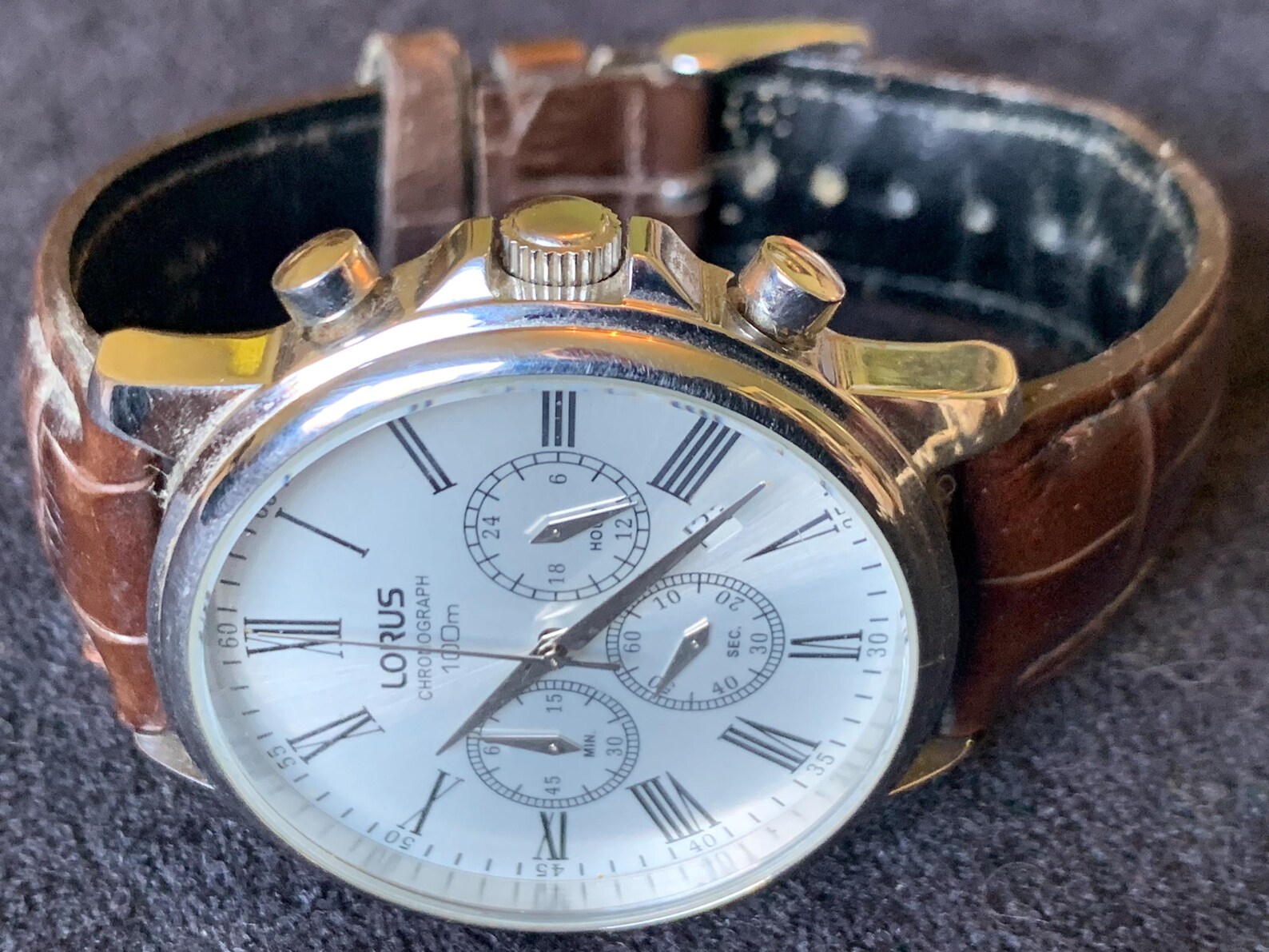 Vintage Mens Lorus Chronograph 100M Quartz Watch - Etsy