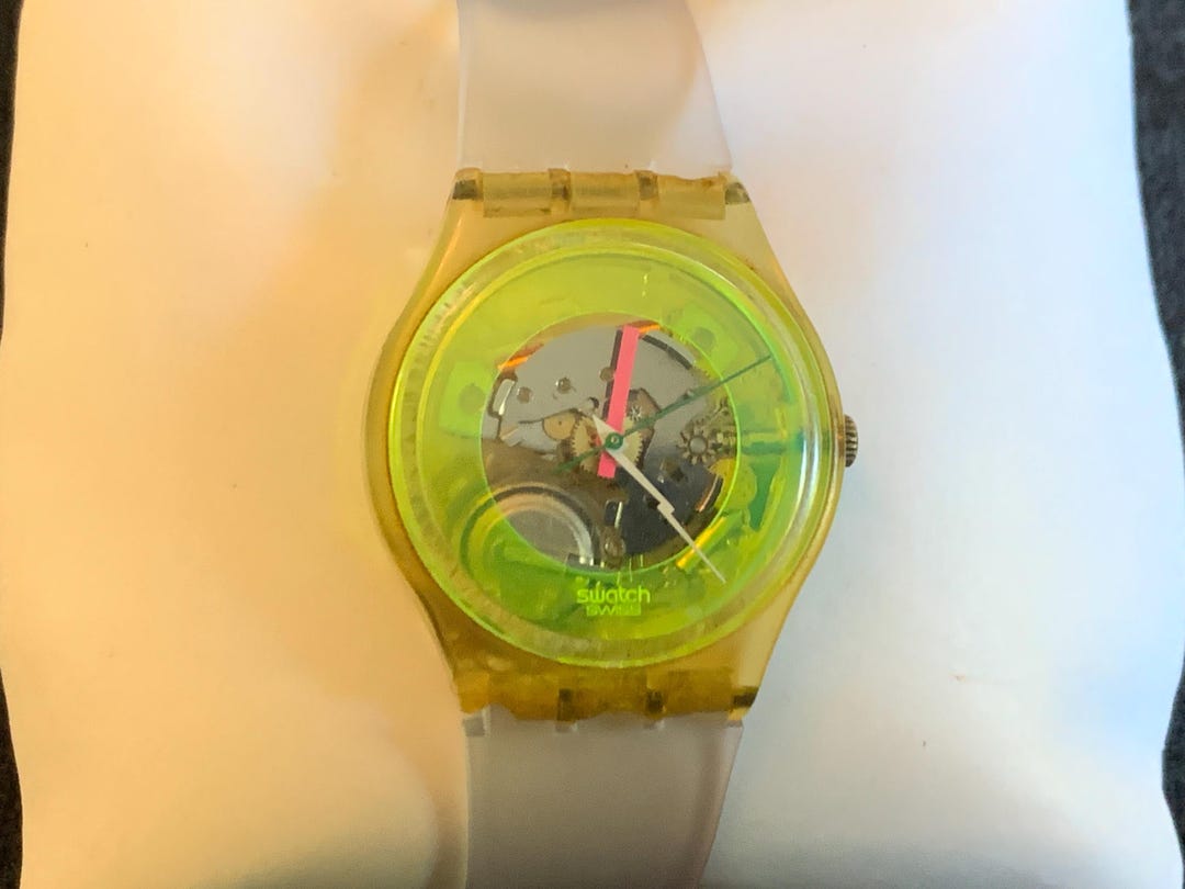 Vintage Rare Early Bermuda Swatch Skeleton Unisex Watch GK133 1990 - Etsy