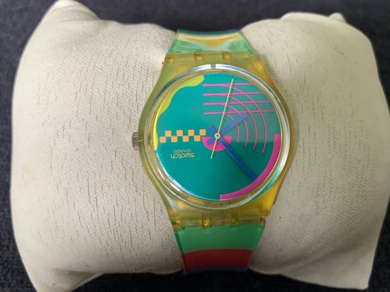 Vintage Very Rare Swatch Watch GJ104 Honor Ride 1990 - Etsy