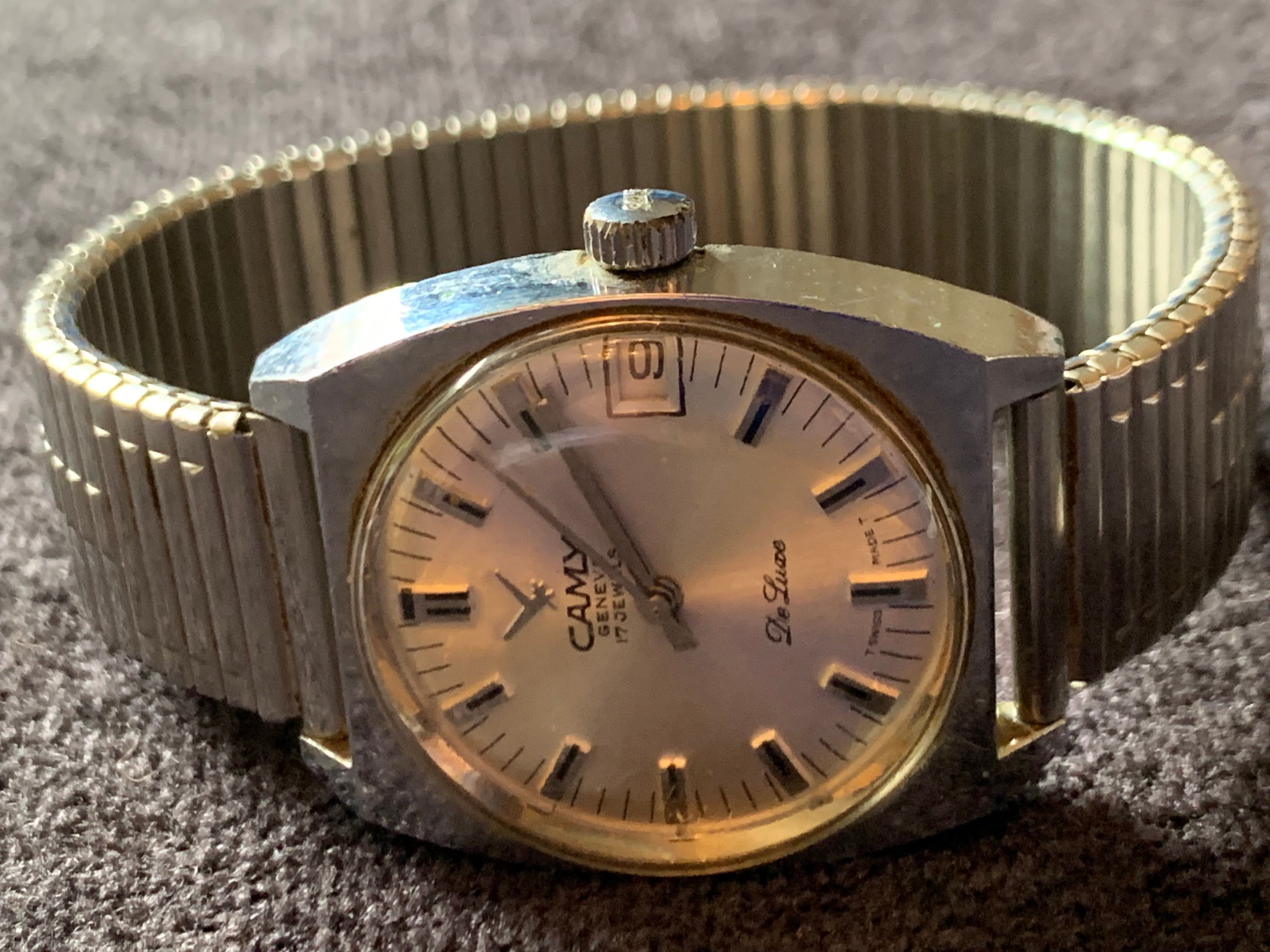 Vintage Rare Camy Dev Luxe 17 Jewel Silver Tone Mens Watch - Etsy