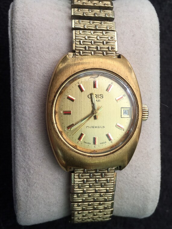 Vintage Oris Star ladies gold plated watch - Gem