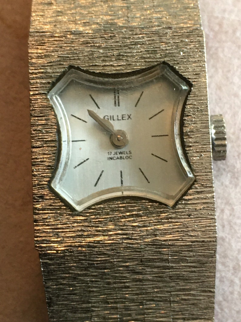 Vintage Gillex 17 Jewel Ladies Silver Cocktail Watch - Etsy