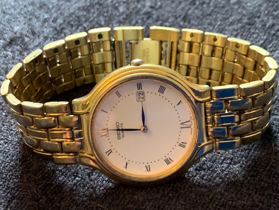 Vintage Seiko Quartz Gold tone Mens watch - Gem