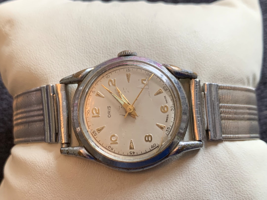 Vintage Rare Oris Silver Tone Unisex/mens Watch With RARE Fischer ...