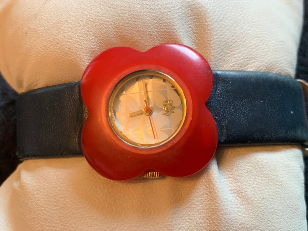 Olga Kiely Poppy Ladies Watch Red Flower - Etsy