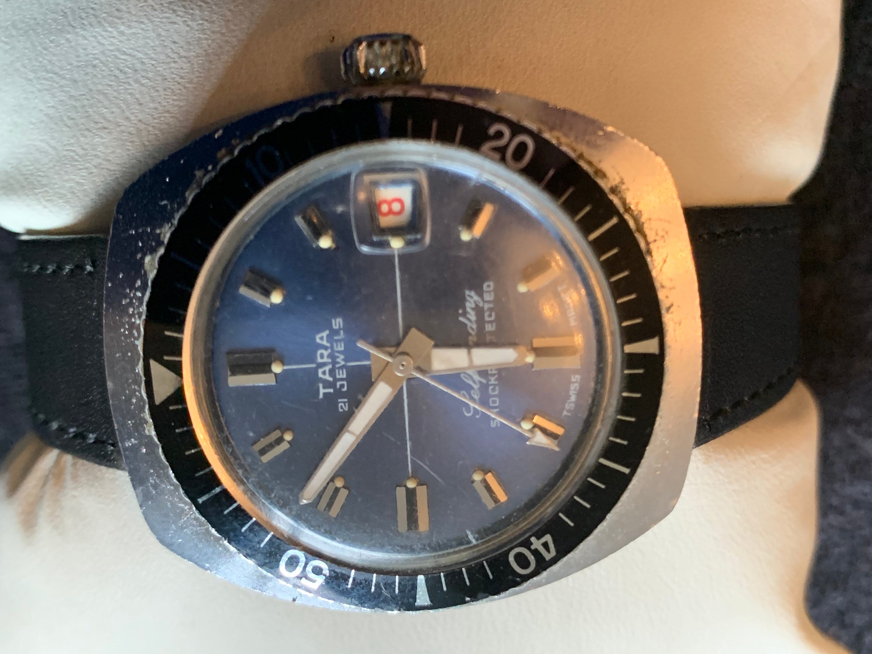 Vintage Rare Vintage Tara Automatic 21 Jewel Divers Mens Watch - Etsy