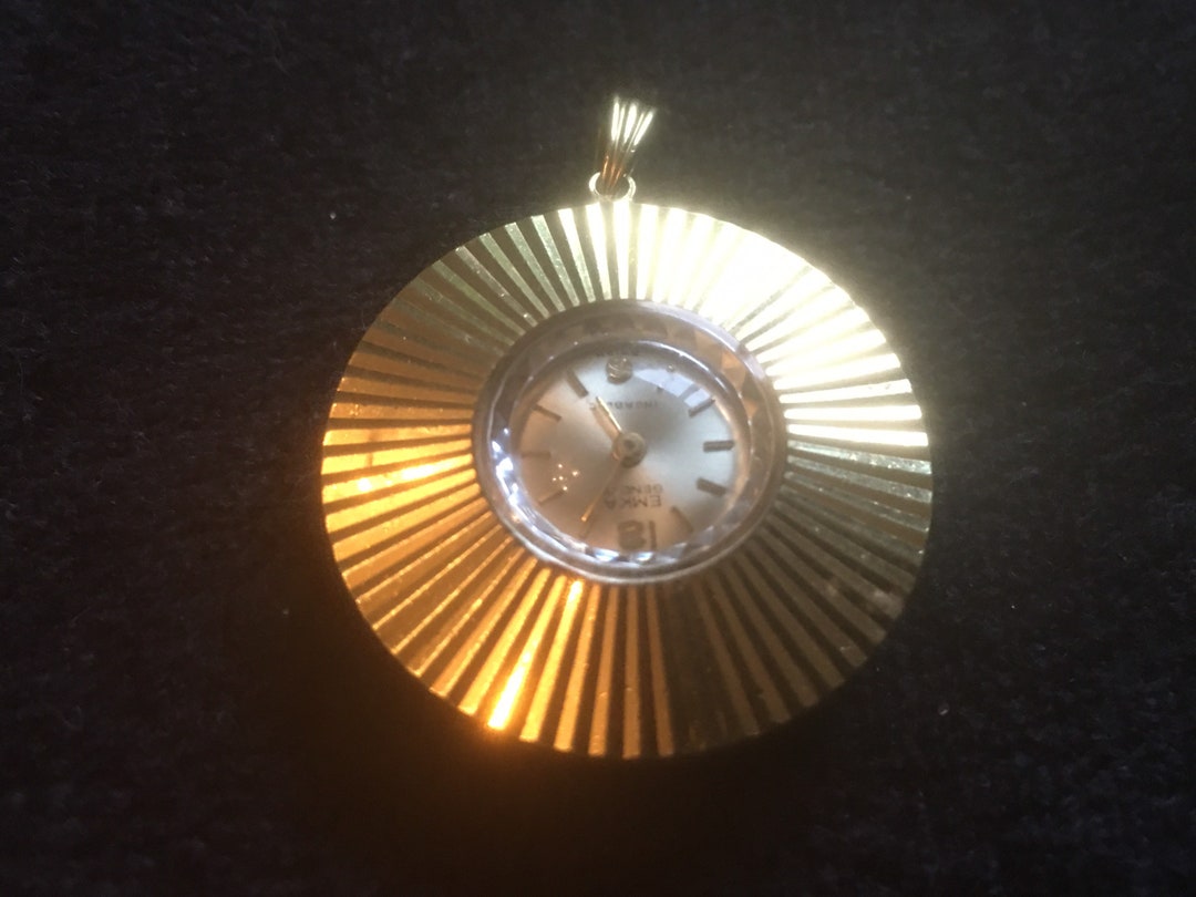 Vintage Emka Geneve Gold Tone Ladies Pendant Watch - Etsy