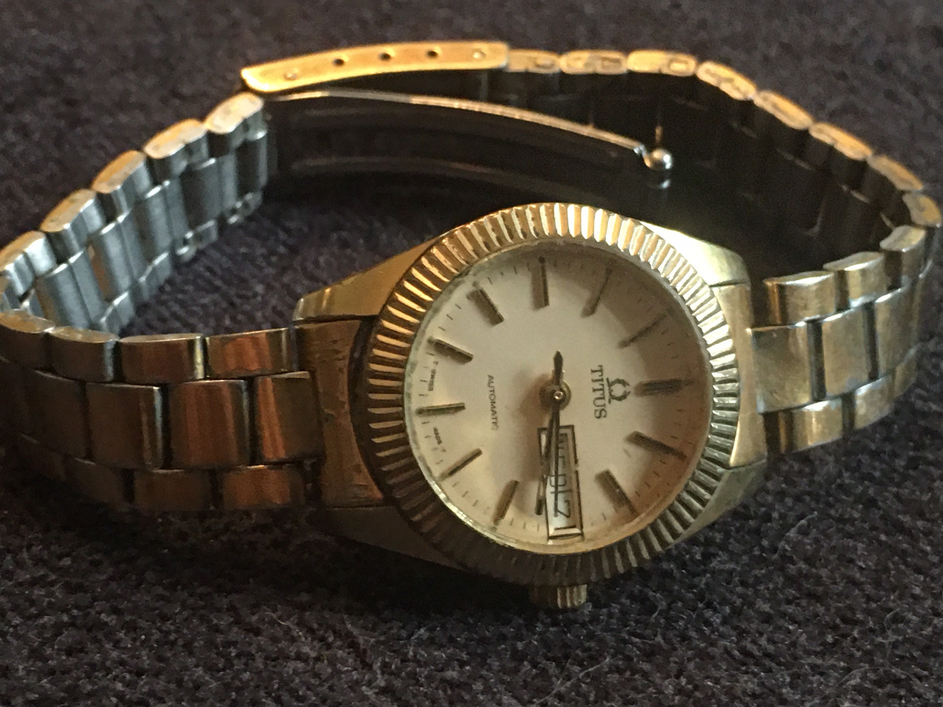 Vintage Rare Titus Automatic Gold Tone Automatic Watch - Etsy
