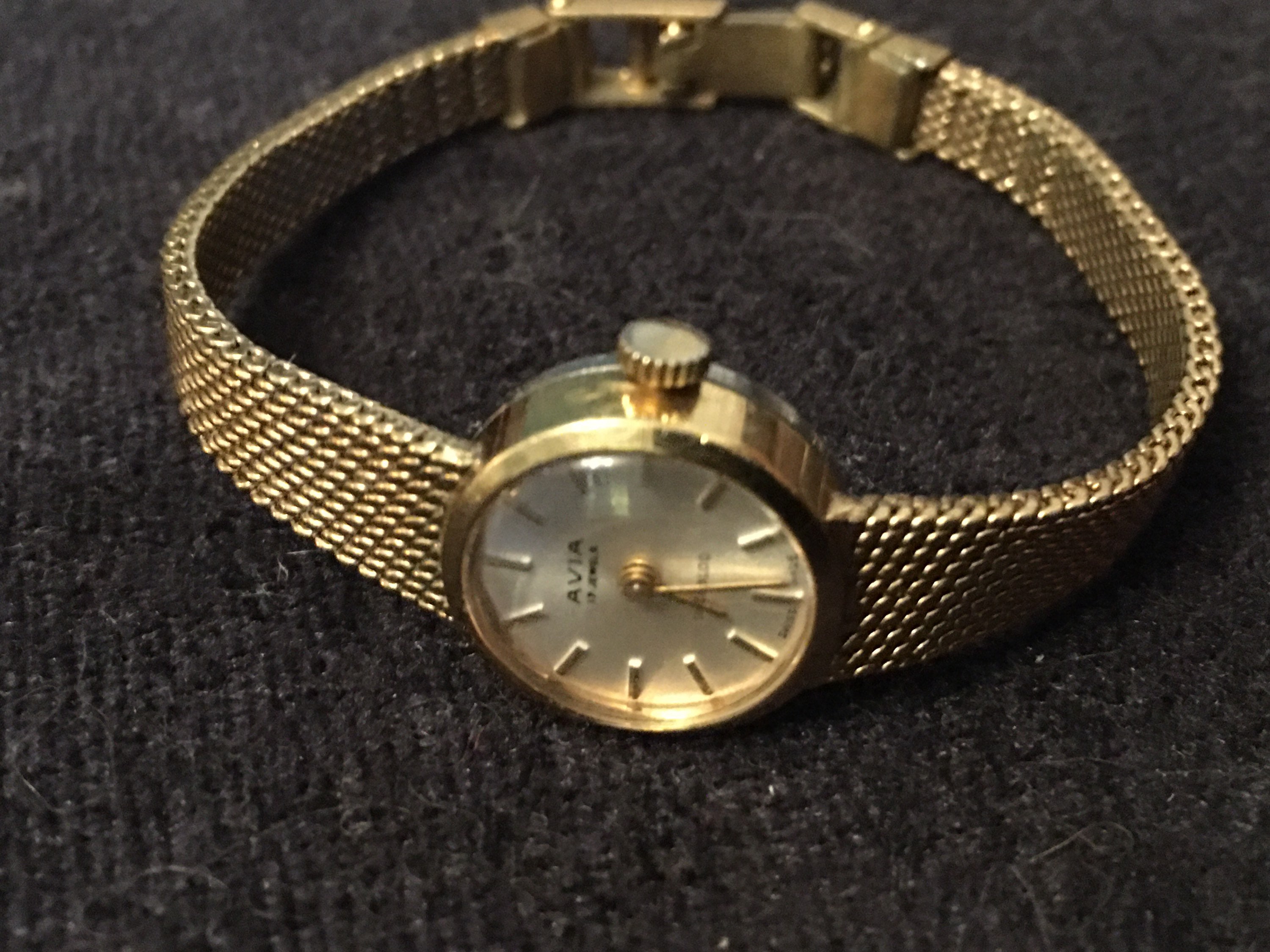 Vintage Avia Gold Plated Ladies Watch - Etsy