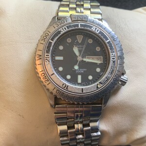 Vintage Casio Divers Style MD 708 Men’s Silver Tone Watch - Etsy