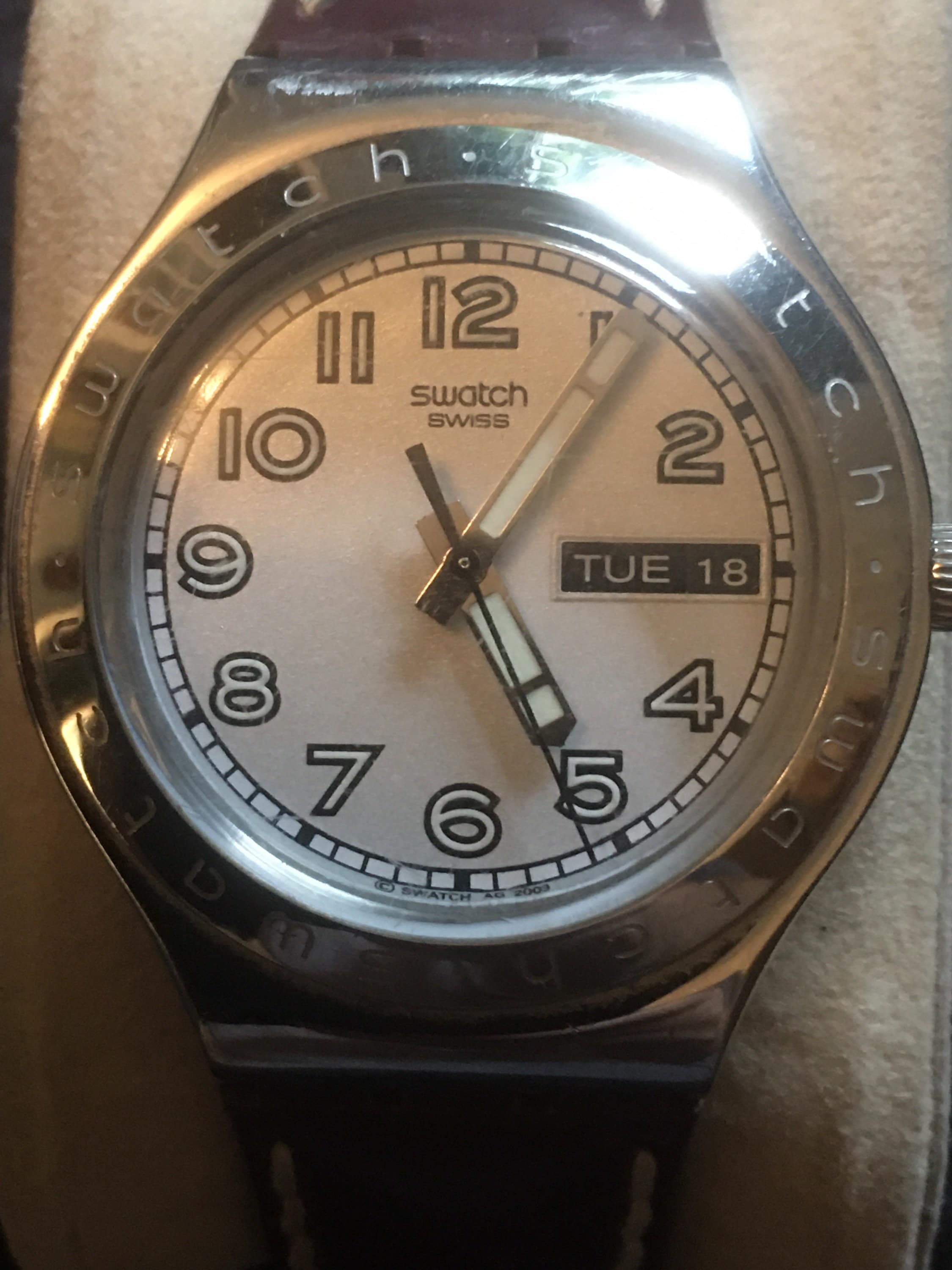 Vintage Rare Swatch Irony Stainless Steel Unisex Silver Tone - Etsy