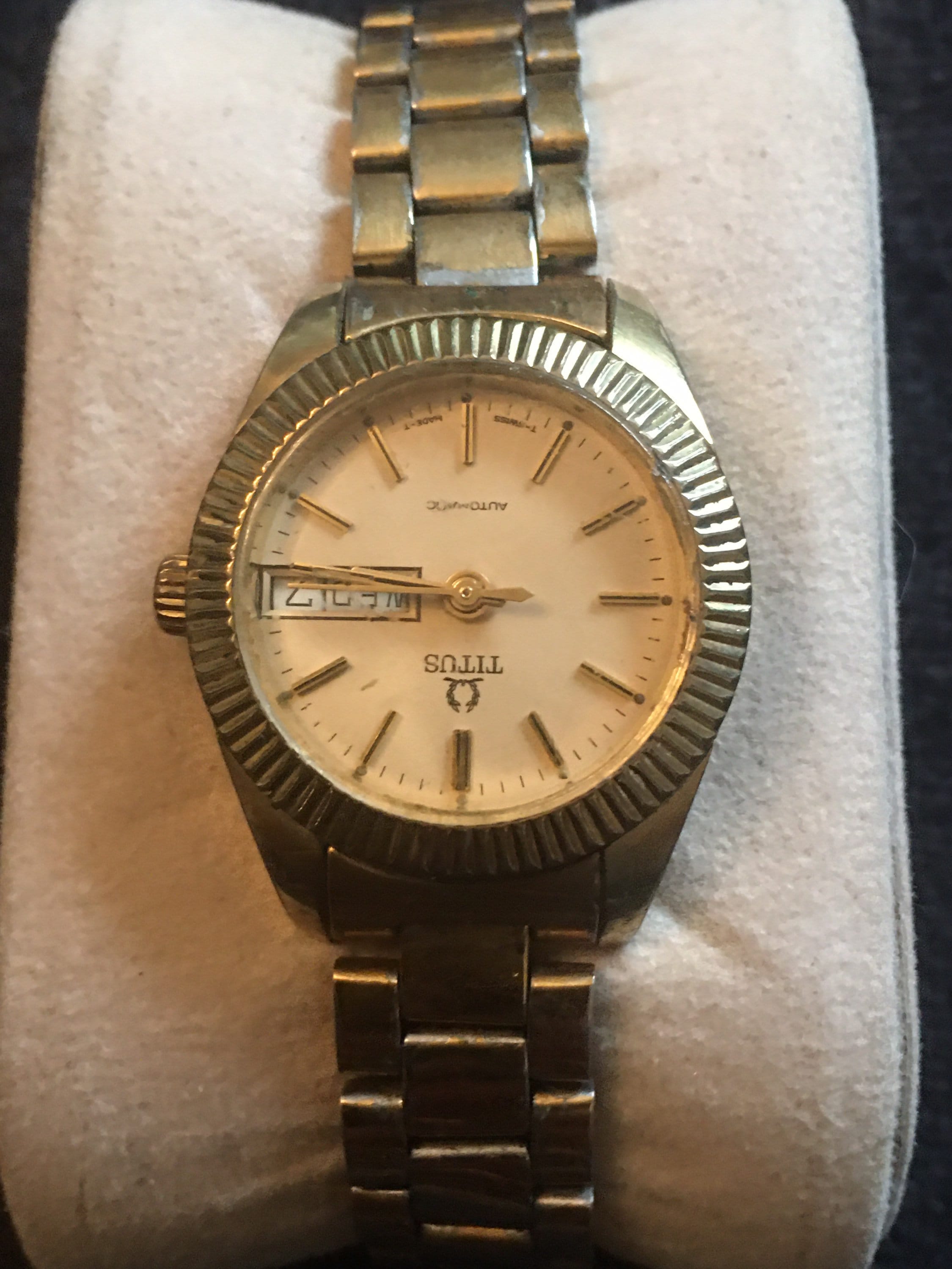 Vintage Rare Titus Automatic Gold Tone Automatic Watch - Etsy