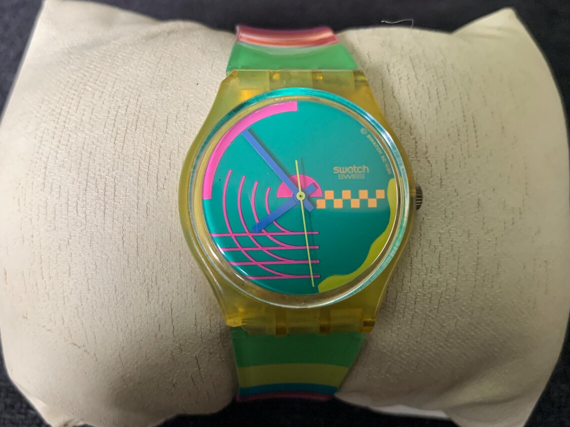 Vintage Very Rare Swatch Watch GJ104 Honor Ride 1990 - Etsy