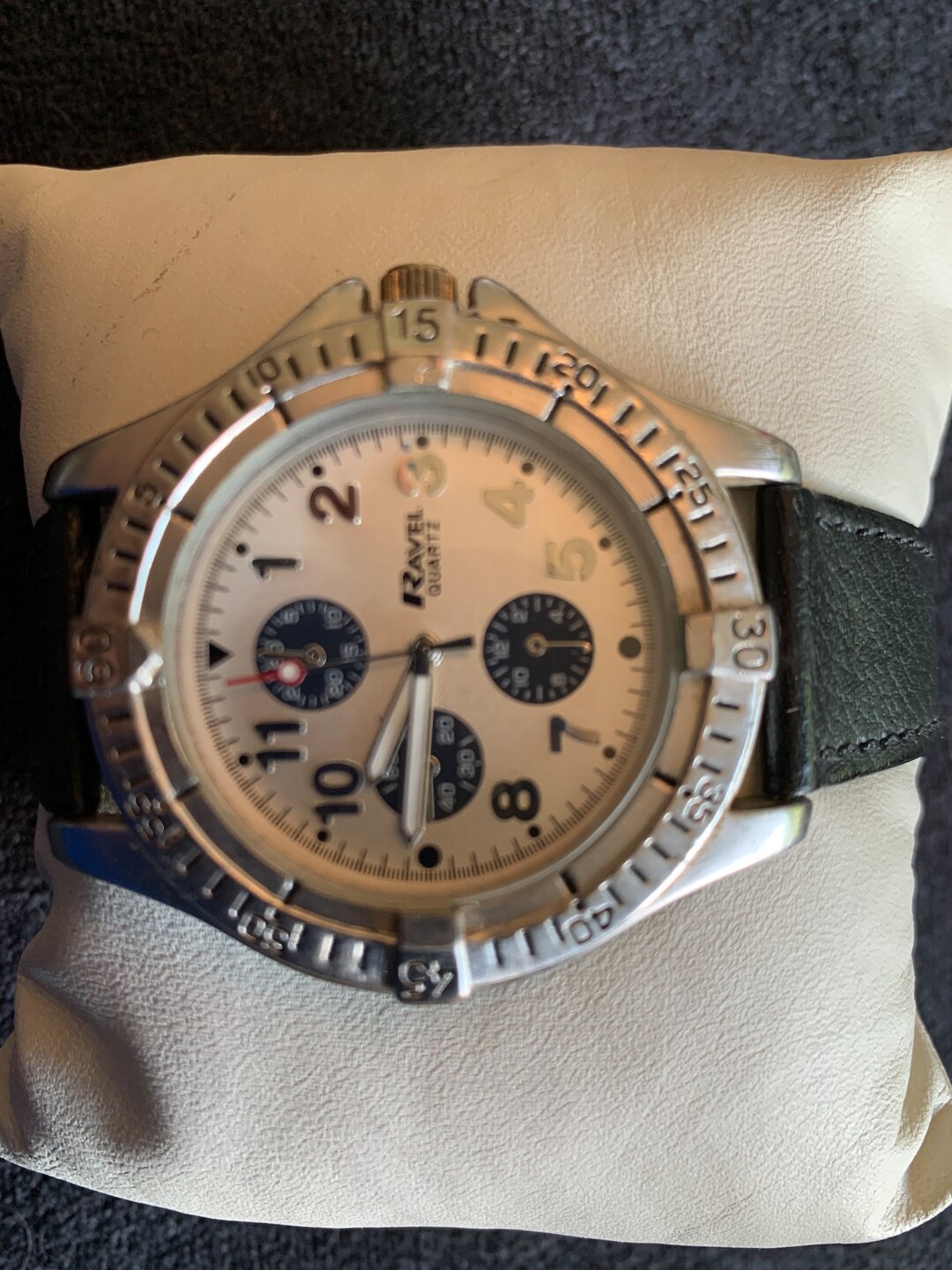 Vintage Ravel Mens Silver Tone Divers Style Watch - Etsy