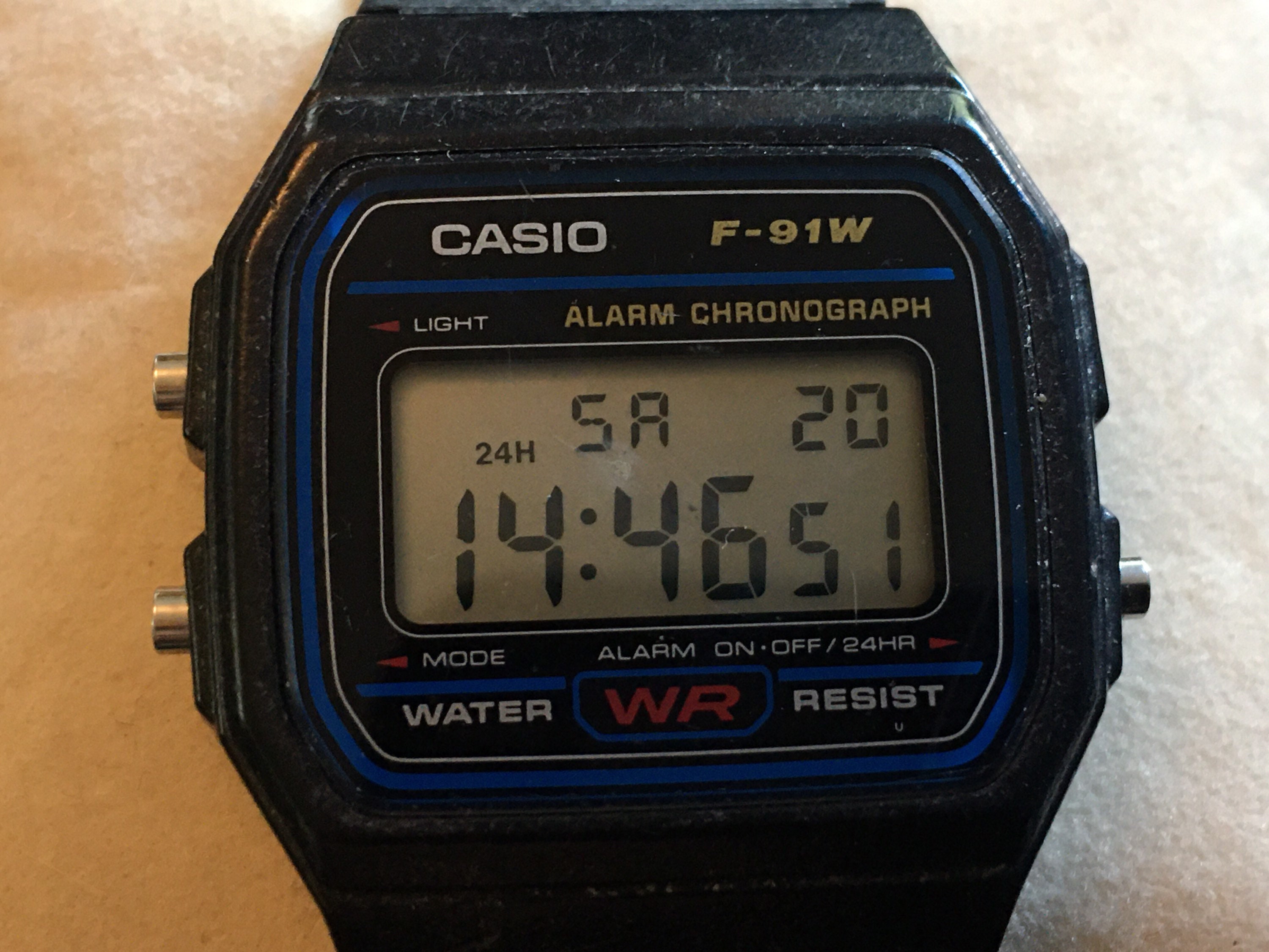 Vintage Casio F 91W Digital Quartz Watch - Etsy