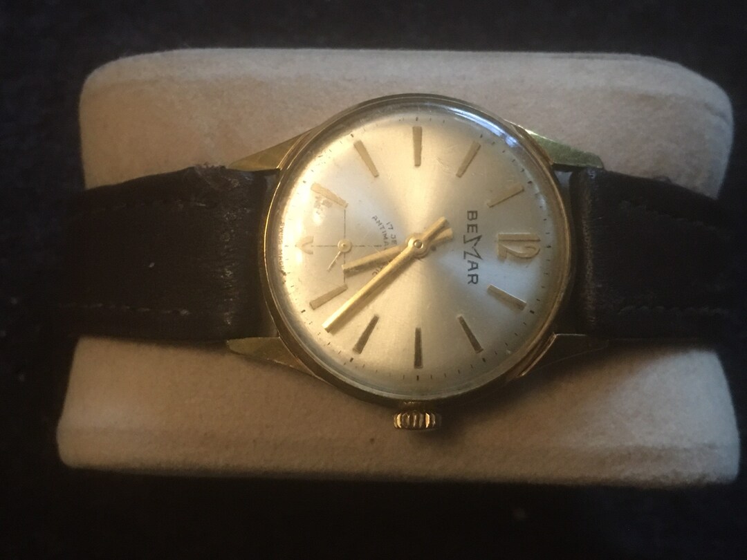 Vintage Bemar Gold Tone Mens Watch Sivyers52 - Etsy