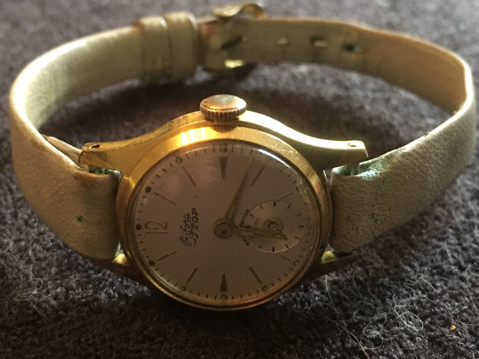 Vintage Rare Bifora Top Gold Tone Watch | Etsy