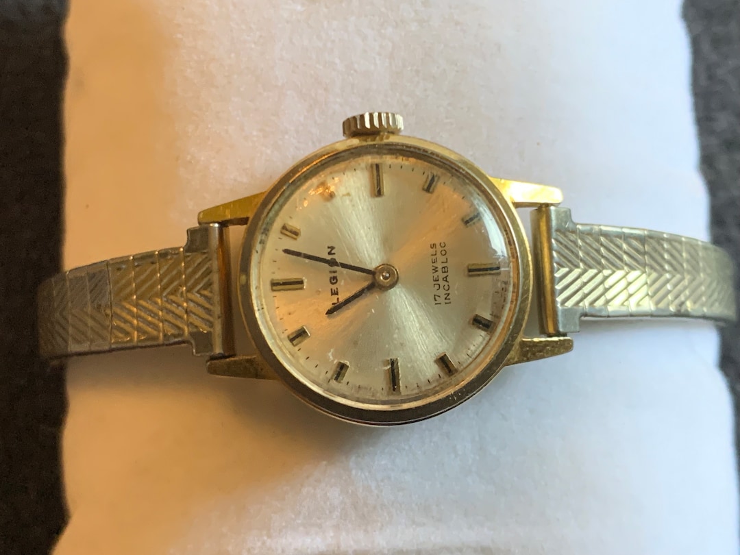Vintage Legion Gold/silver Tone Watch 17 Jewel - Etsy