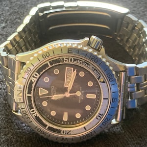 Vintage Casio Divers Style MD 708 Men’s Silver Tone Watch - Etsy