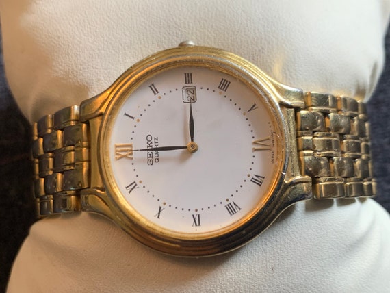 Vintage Seiko Quartz Gold tone Mens watch - Gem