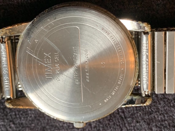 Vintage Retro Timex Indiglo WR 30M Silver tone Mens w… - Gem