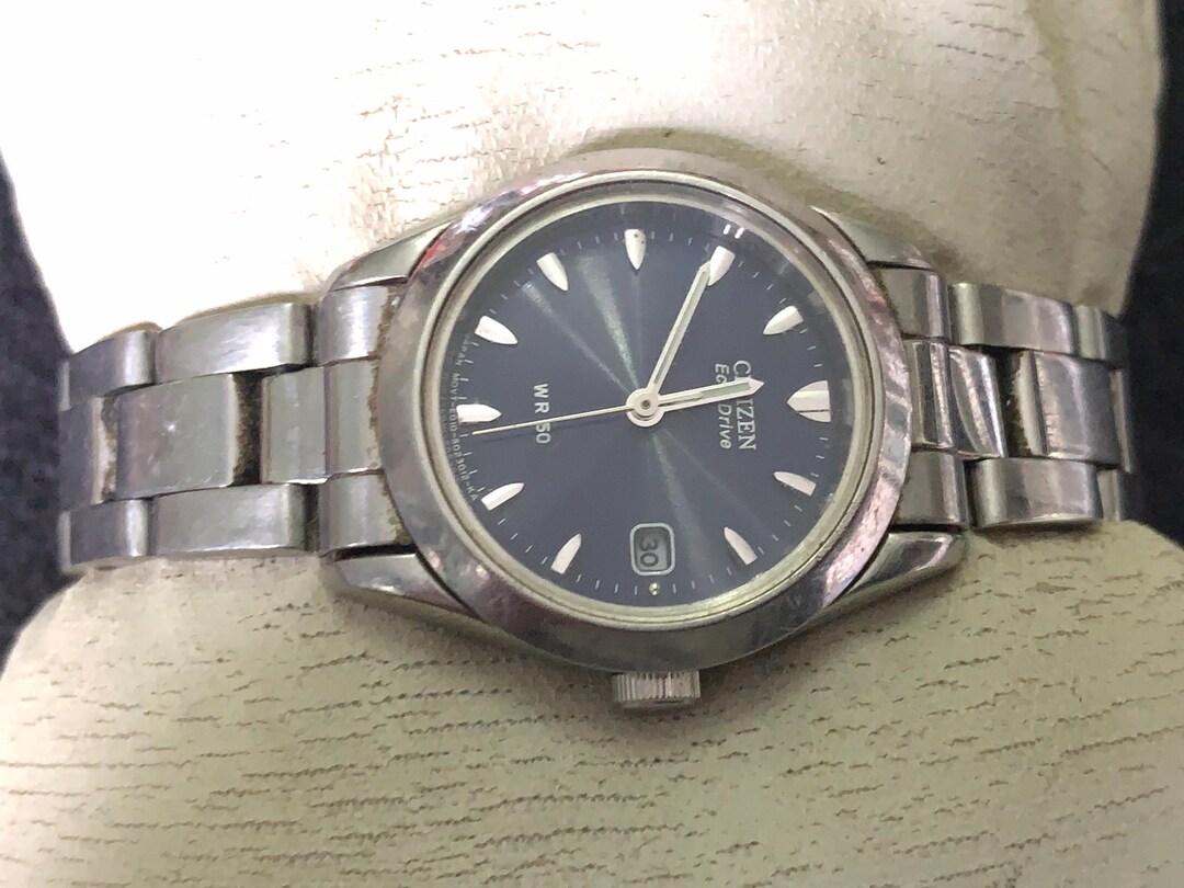 Citizen WR50 Blue Dial Silver Tone Eco Drive Ladies Watch - Etsy