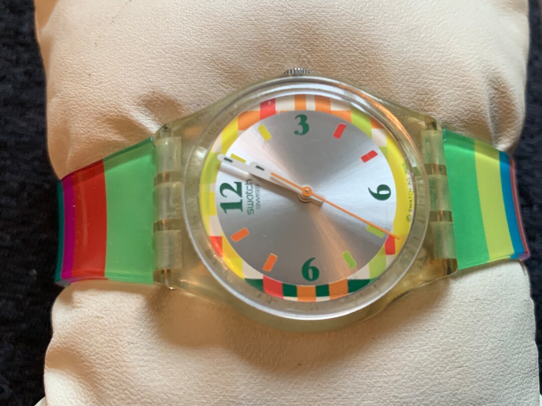 Vintage Rare Swatch GS124 Watch With Matching and Strap - Etsy