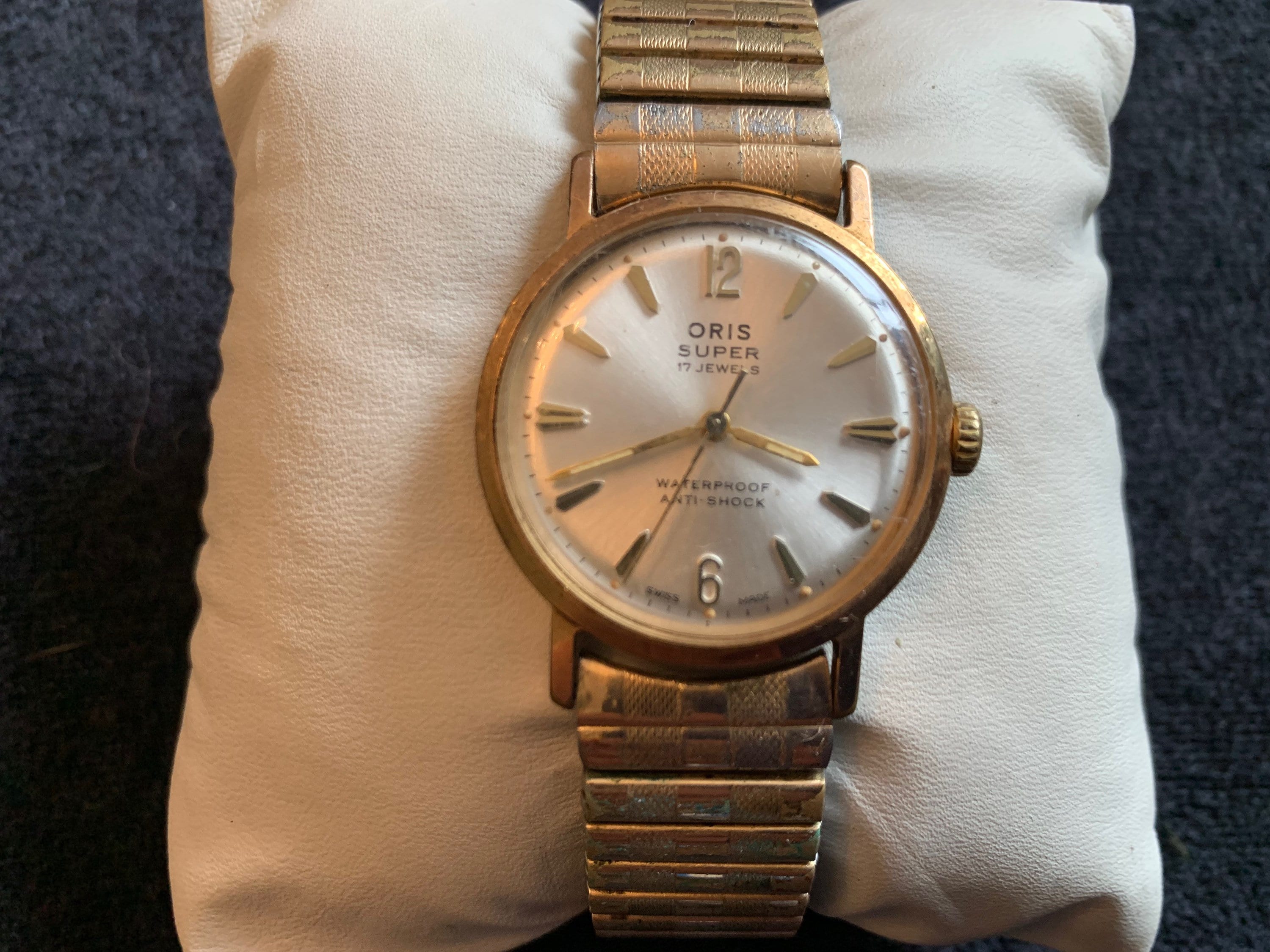 Vintage Rare Super Oris Gold Tone Mens Watch With Expandable Strap - Etsy